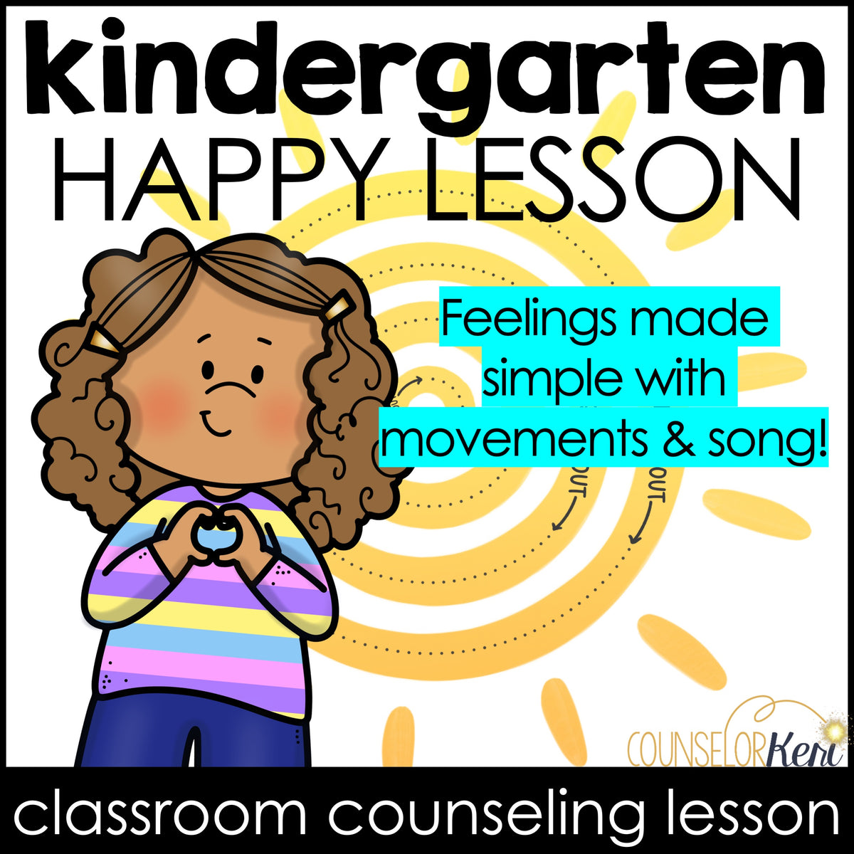 I Feel Happy Counseling Activity: Happiness Lesson for Kindergarten Co ...