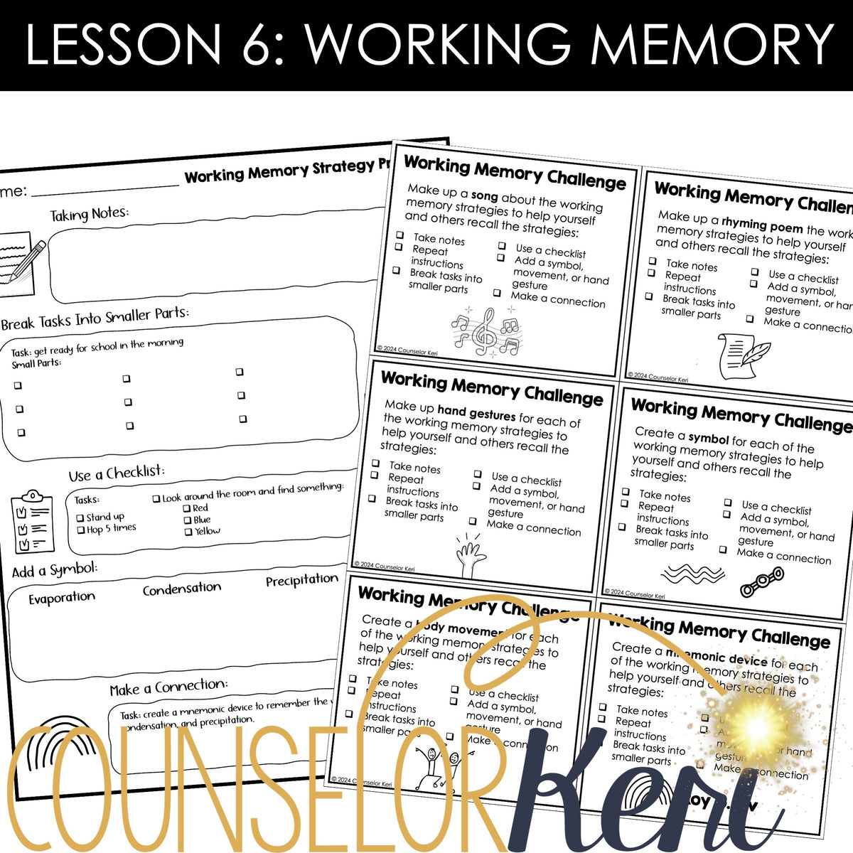 Working Memory: Executive Functioning Classroom Counseling Lesson ...
