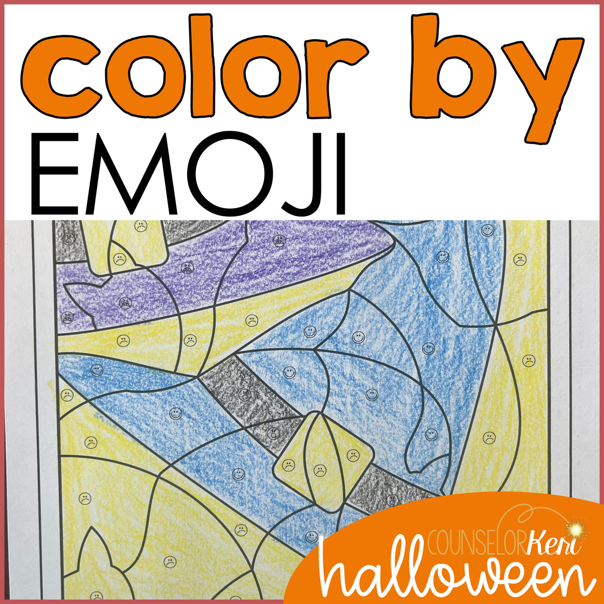 Halloween Color by Feeling Activity: Identify Feelings with Color by E ...