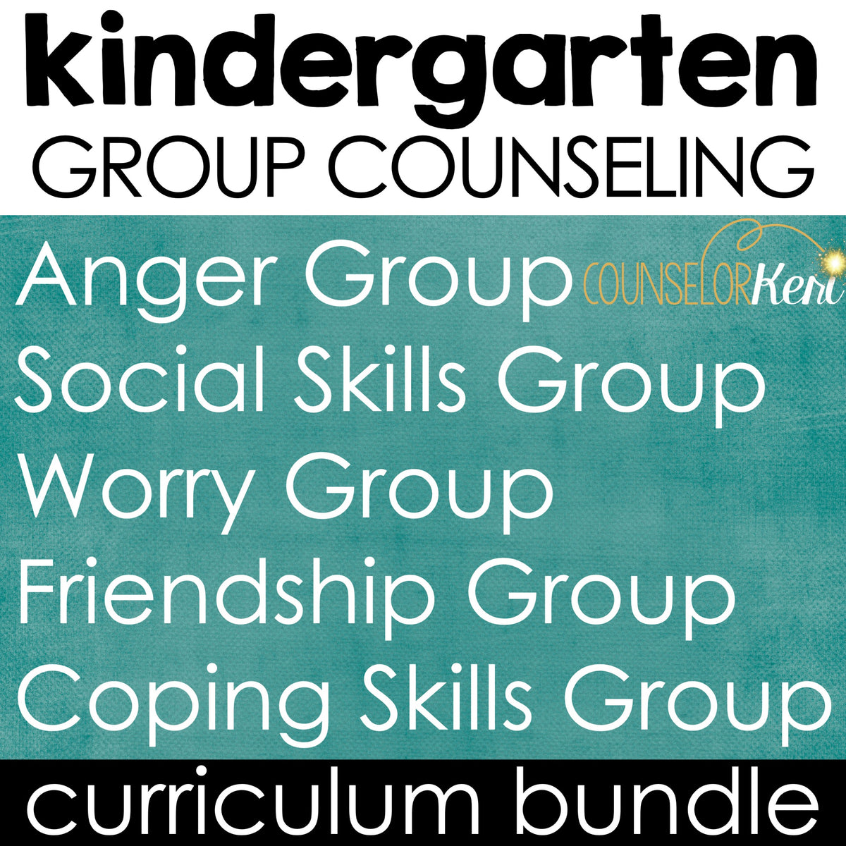 Kindergarten Group Counseling Curriculum Bundle: Early Elementary Grou ...