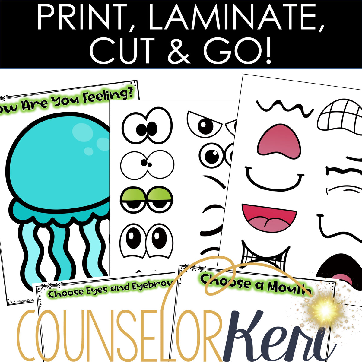 Build a Feeling Jellyfish: How Are You Feeling SEL Tool – Counselor Keri