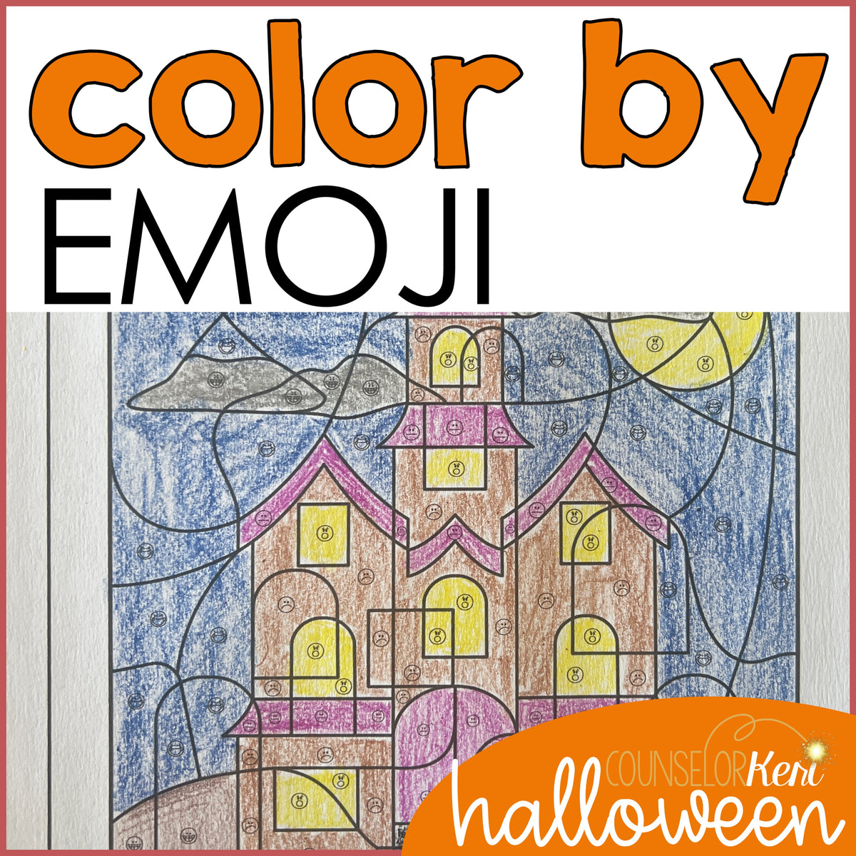 Halloween Color by Feeling Activity: Identify Feelings with Color by E ...