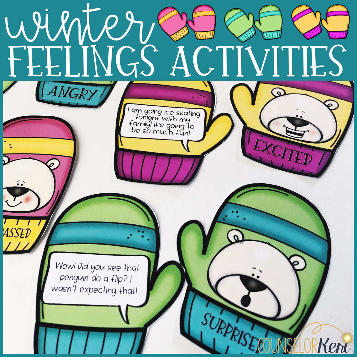 Winter Feelings Activities: Emotion Identification, I Feel Statements ...