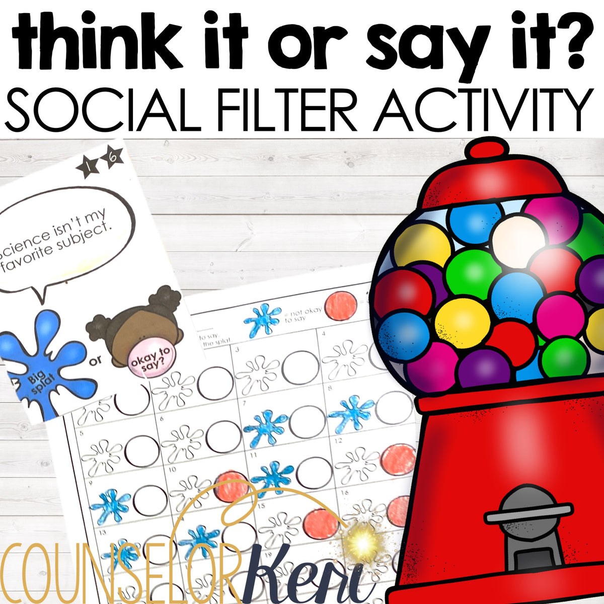 Think It or Say It Social Filter Digital Activity for Elementary Schoo ...