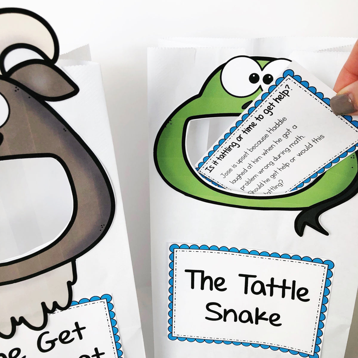 Tattling Activity Sort and Story Book for Elementary School Counseling ...