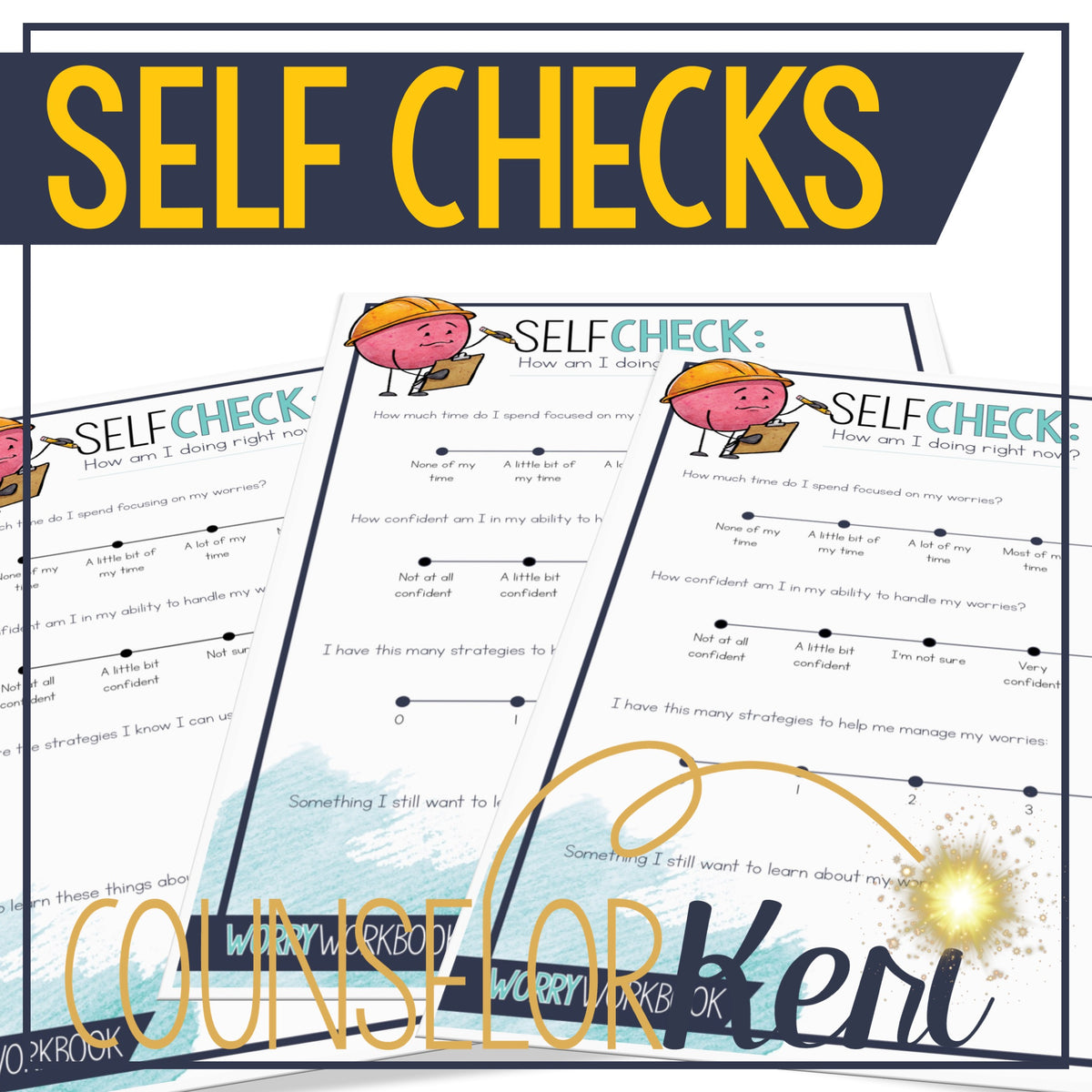 Worry Workbook: Worry Management Journal – Counselor Keri