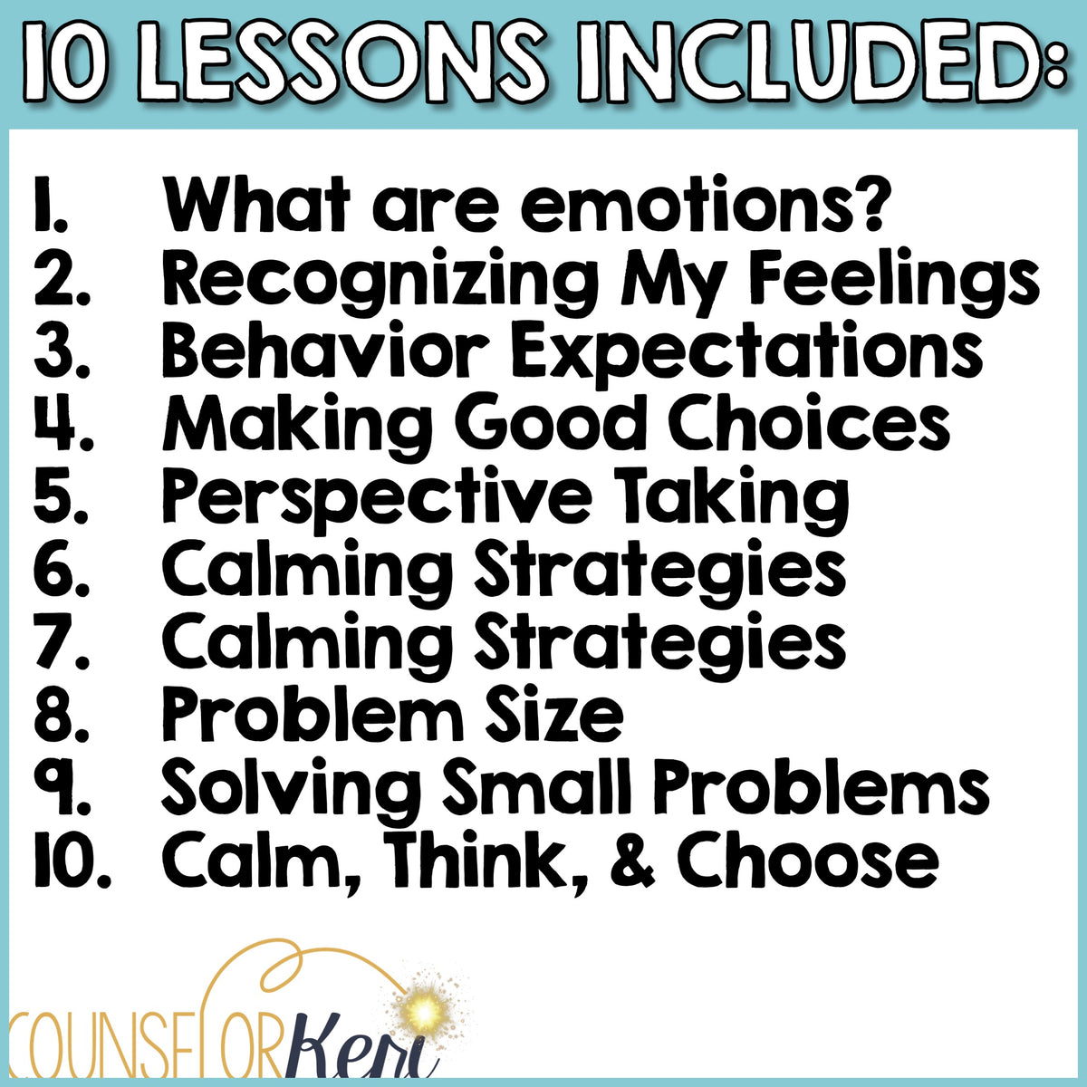 Self Regulation Activities School Counseling Classroom Guidance Lesson ...