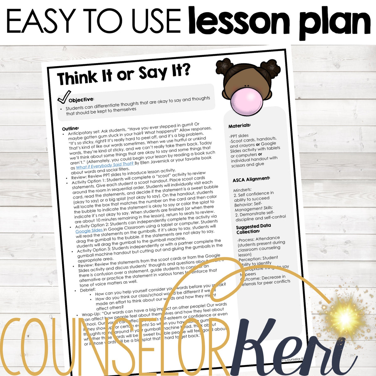 Think It or Say It Social Filter Digital Activity for Elementary Schoo ...