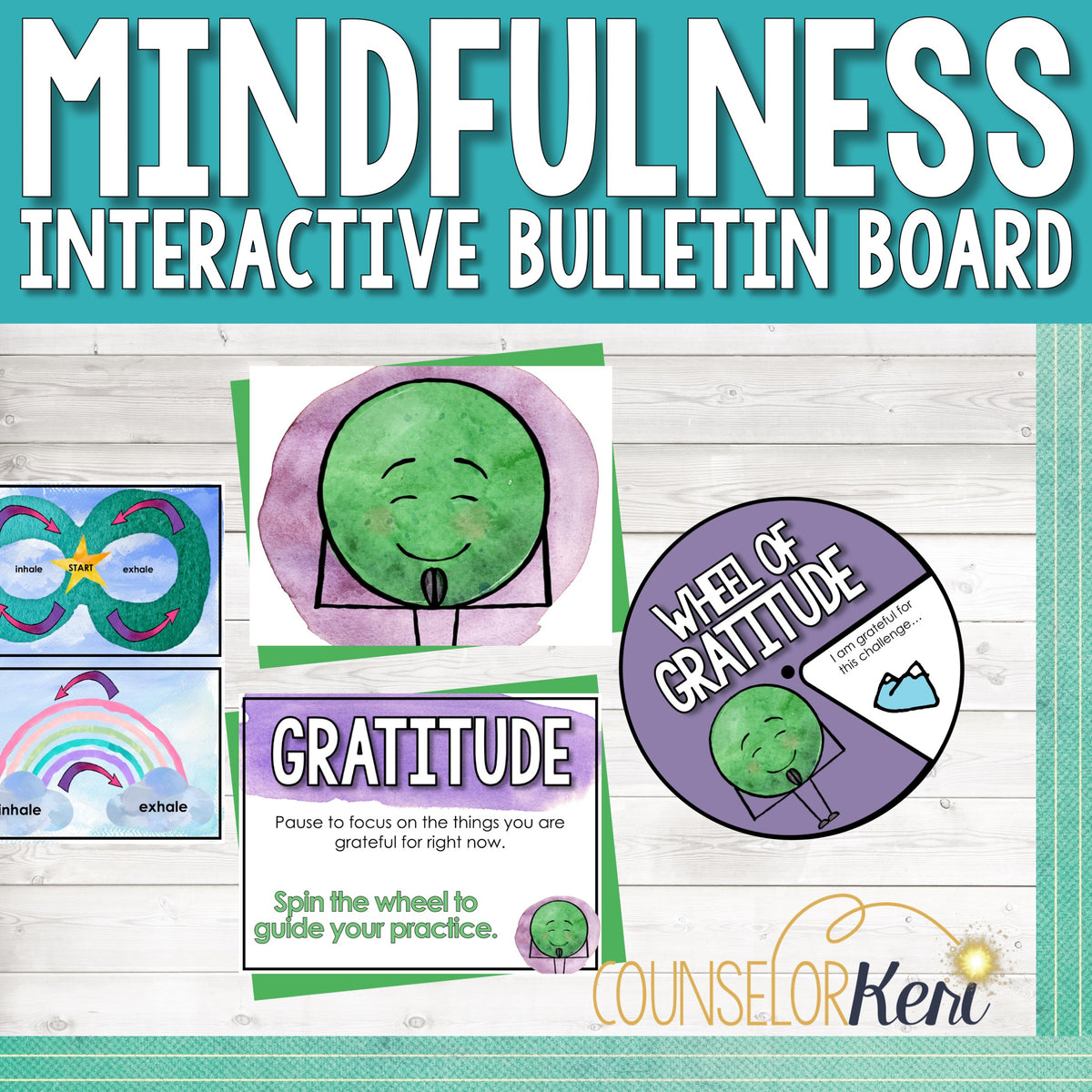 Interactive Mindfulness Bulletin Board – Counselor Keri