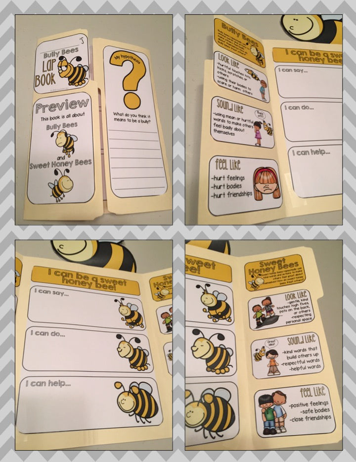 Elementary School Counseling Lap Book: Bullying Prevention for Early E ...