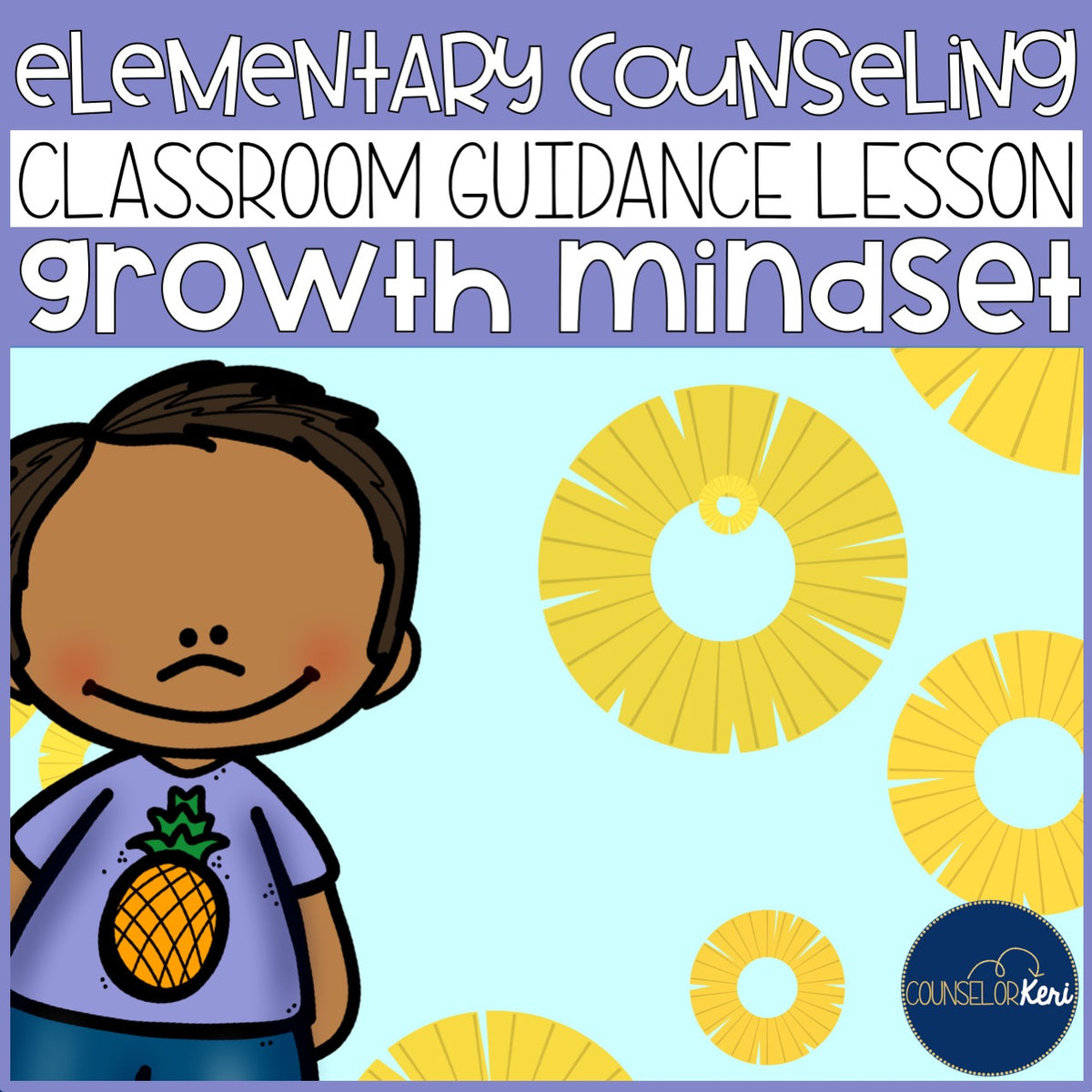 Growth Mindset Classroom Guidance Lesson for Elementary School Counsel ...