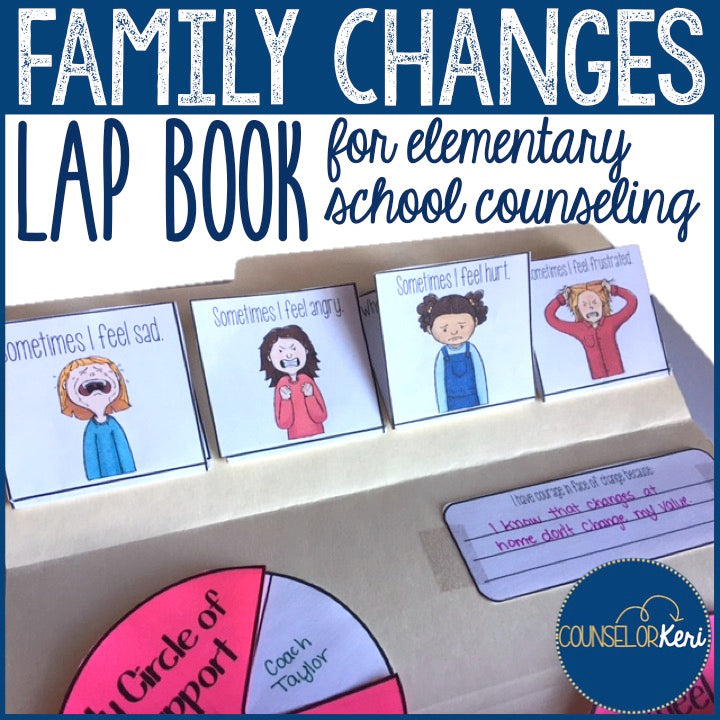 Family Changes Lap Book for Divorce and Separation Counseling ...