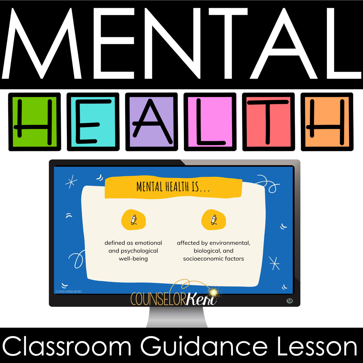 Mental Health Classroom Guidance Lesson for School Counseling ...