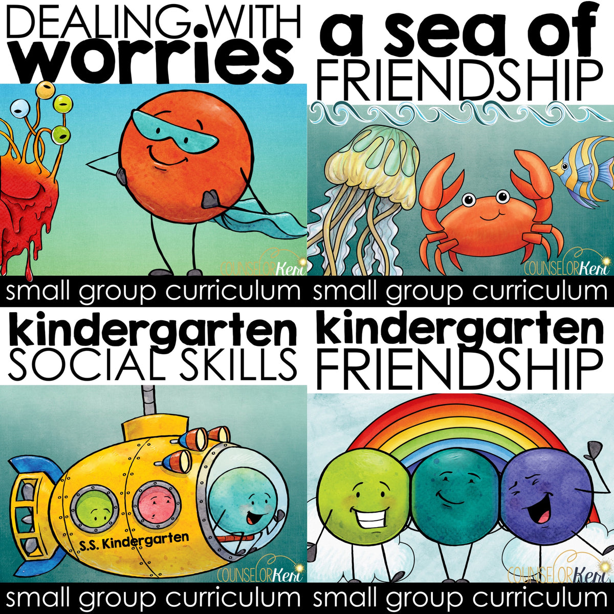 Group Counseling Curriculum Bundle: All Counselor Keri Group Counselin