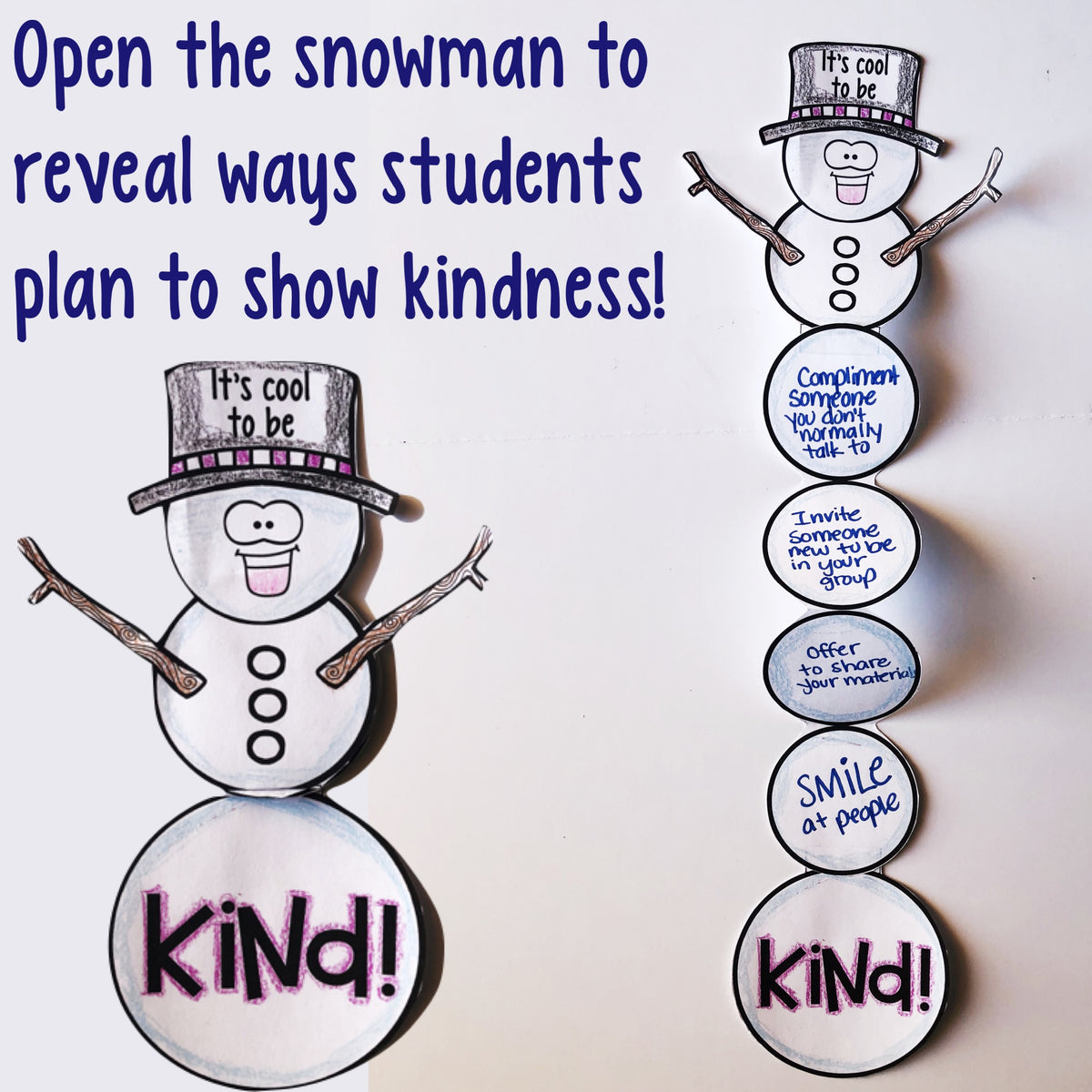 Winter Kindness Activity for Classroom Guidance Lesson or Group Counse ...