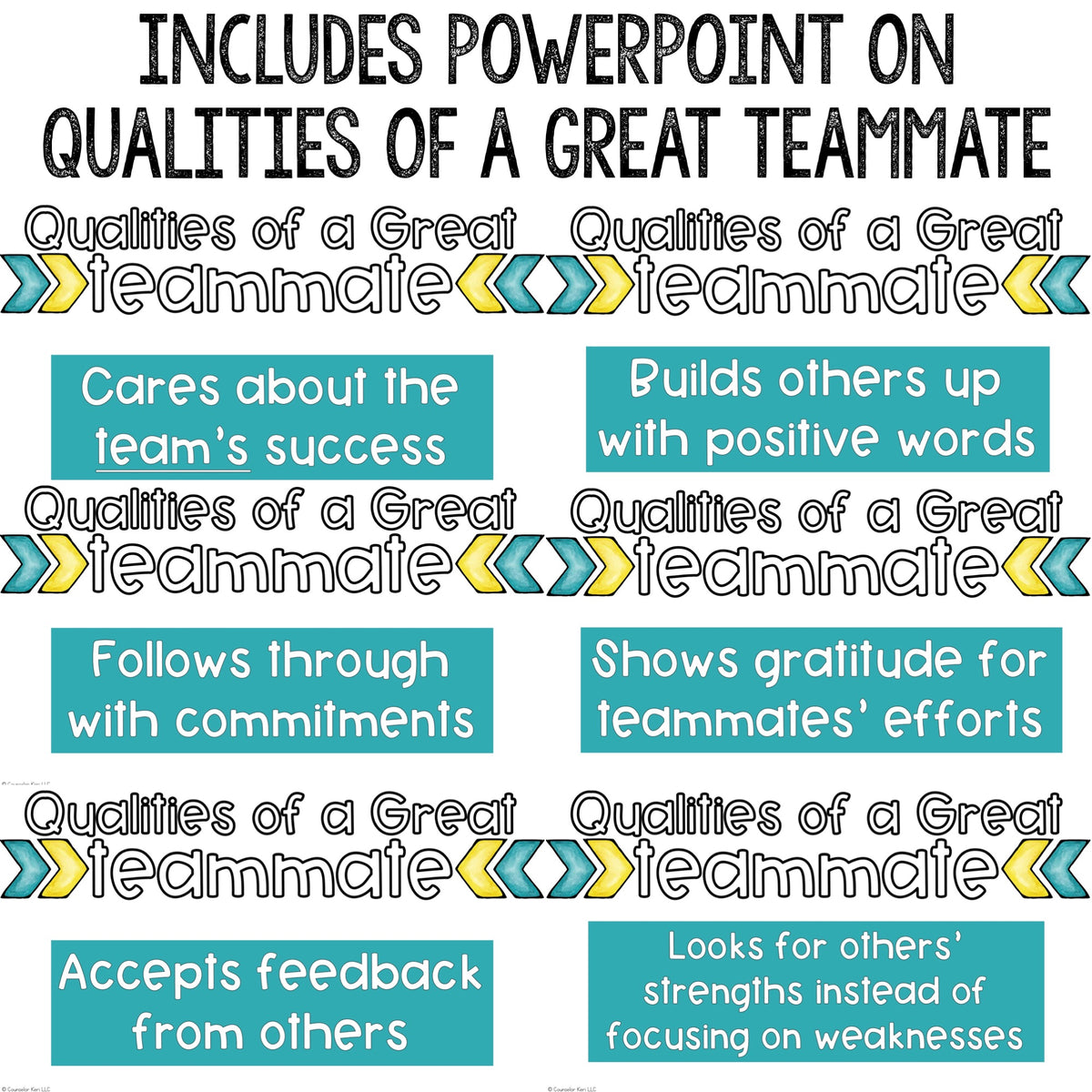 Teamwork Activity Classroom Guidance Lesson for Elementary School Coun ...