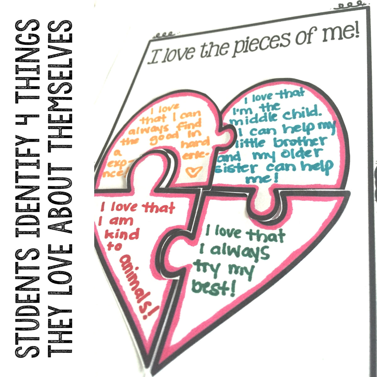 Valentine's Day Self Esteem Activity Classroom Guidance Lesson ...