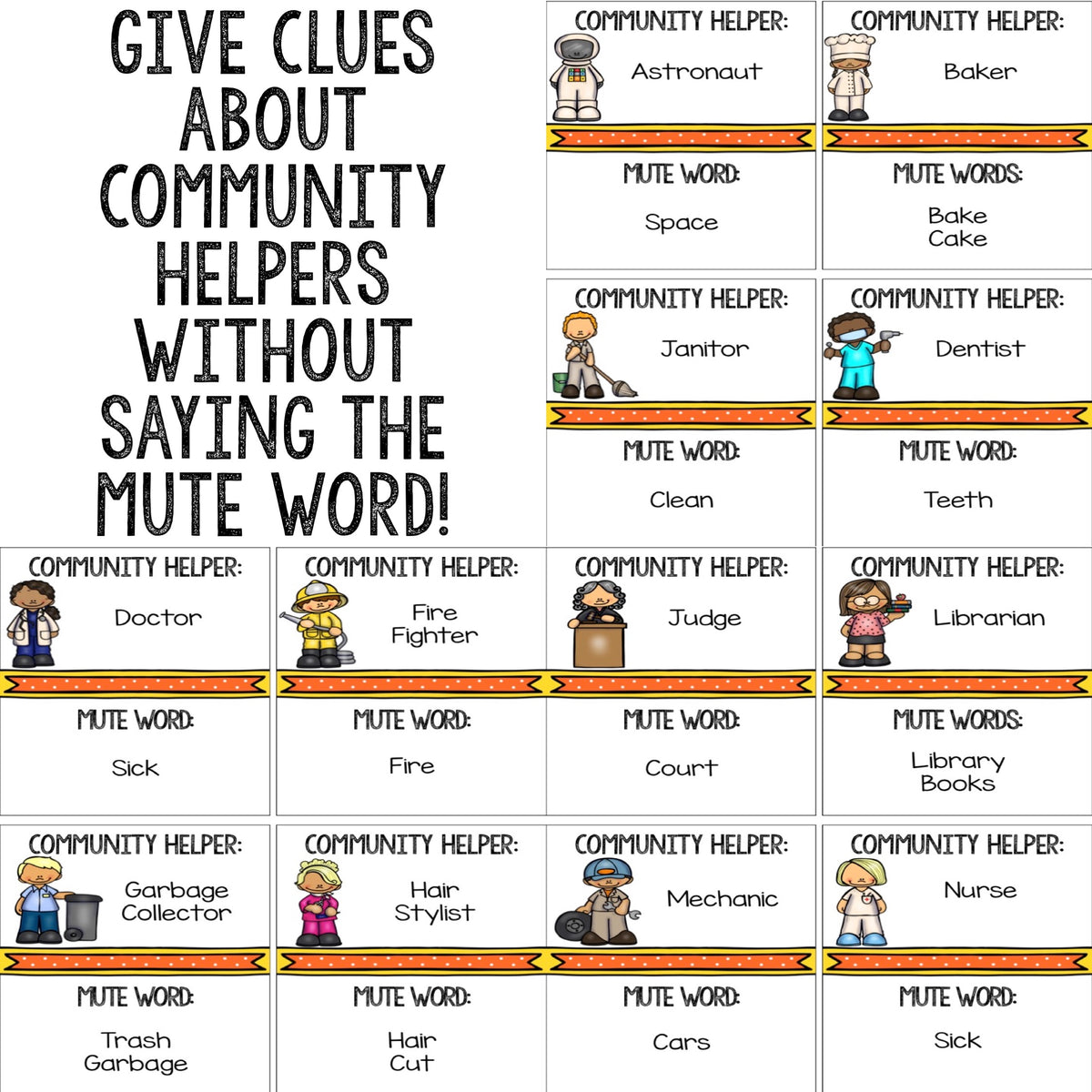 Community Helpers Career Education Game Counseling Game – Counselor Keri