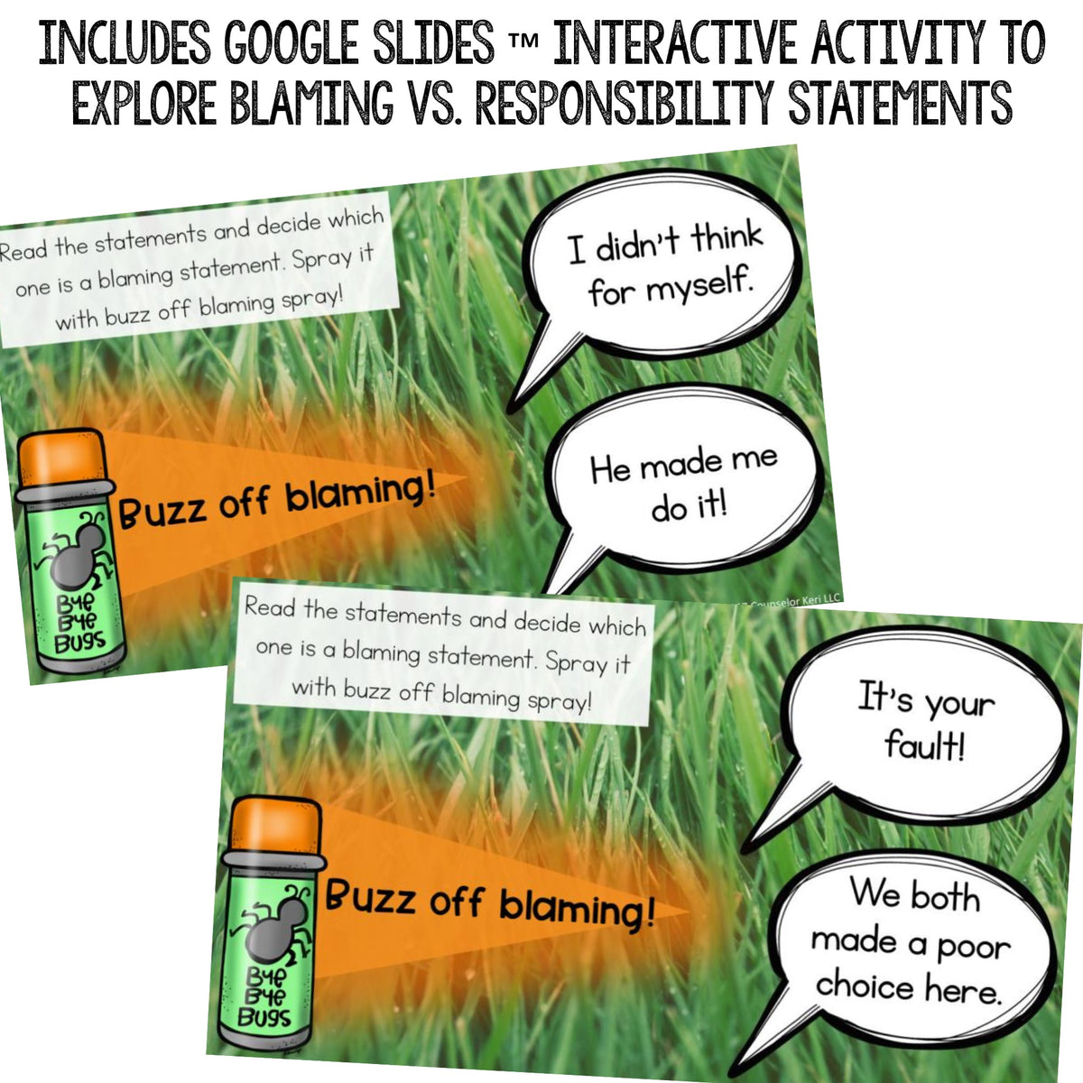 Responsibility Classroom Guidance Lesson for Elementary School Counsel ...