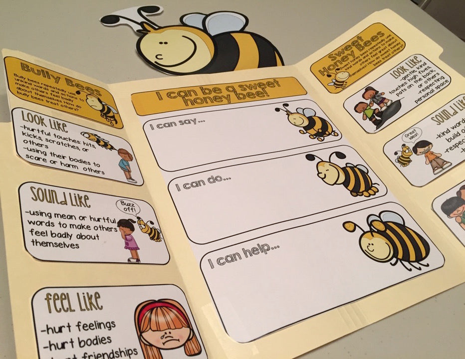 Elementary School Counseling Lap Book: Bullying Prevention for Early E ...