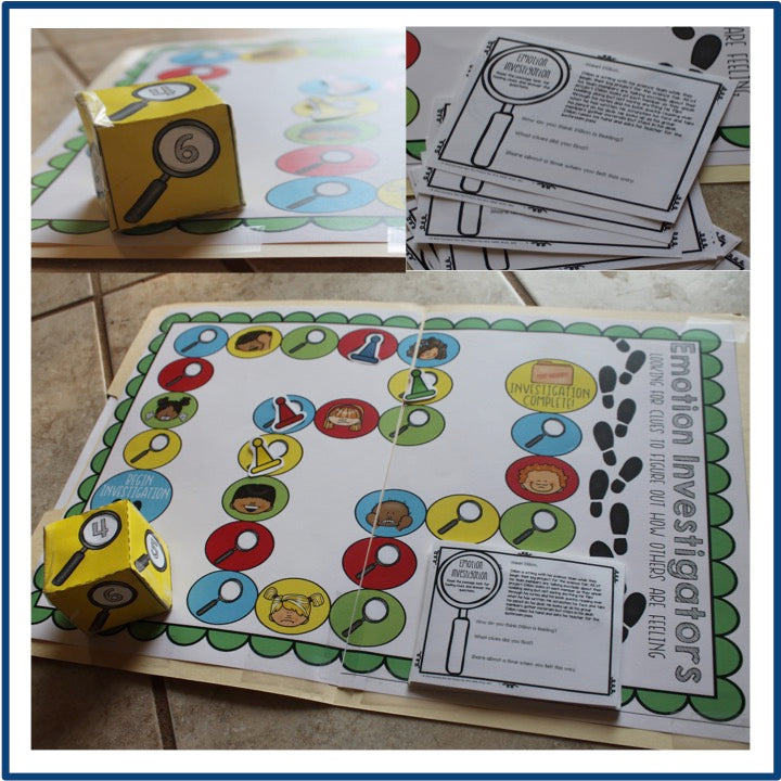 Emotion Investigators Folder Game for Elementary School Counseling ...