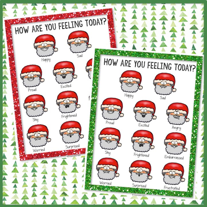 Christmas How Are You Feeling Posters - Elementary School Counseling ...