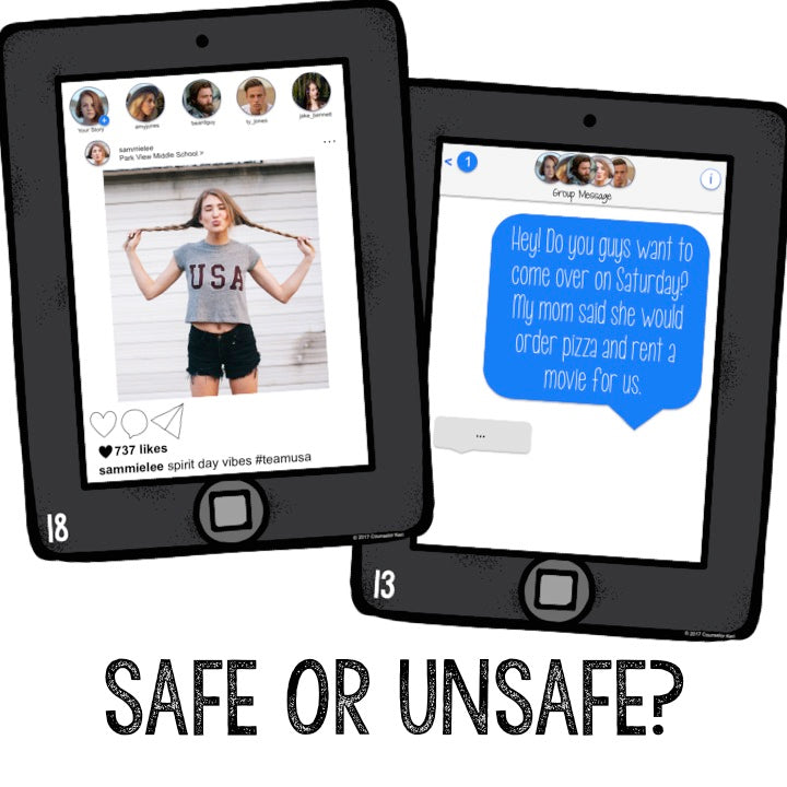 Social Media Safety Classroom Guidance Lesson for School Counseling ...