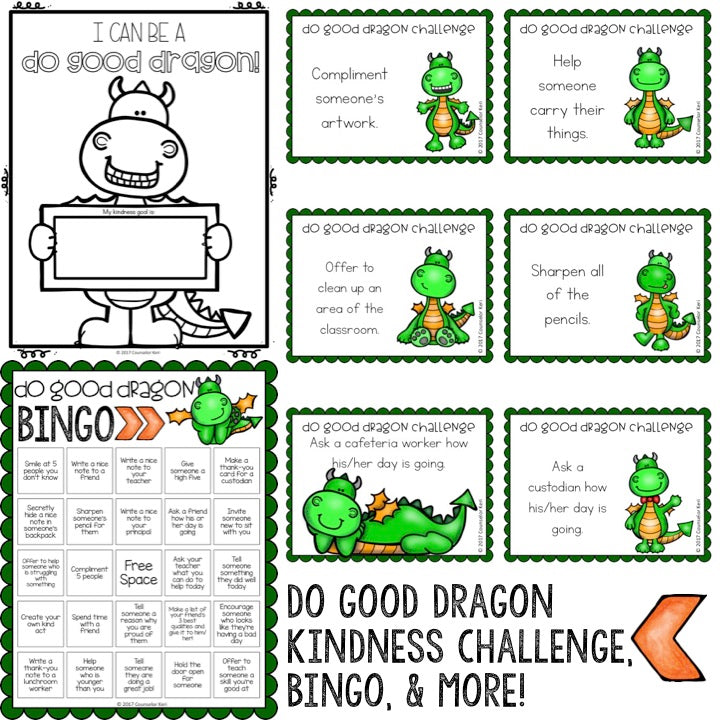 Kindness Classroom Guidance Lesson Activity Pack - Elementary School C ...