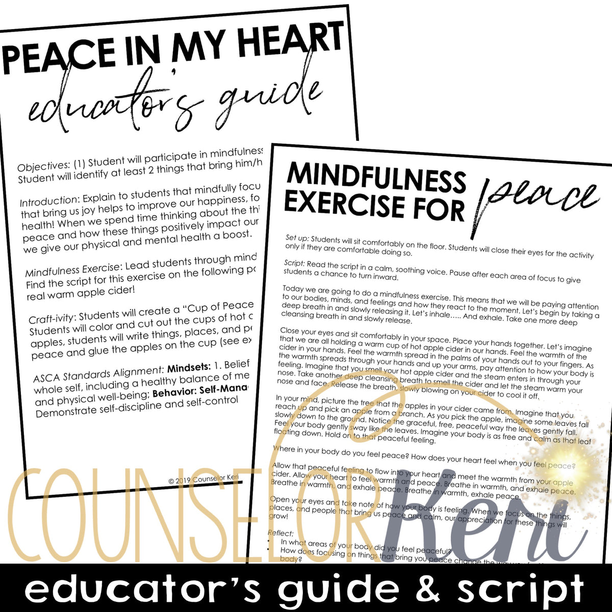 Fall Mindfulness Activity and Fall Craft: Finding Peace Mindfulness Ex ...