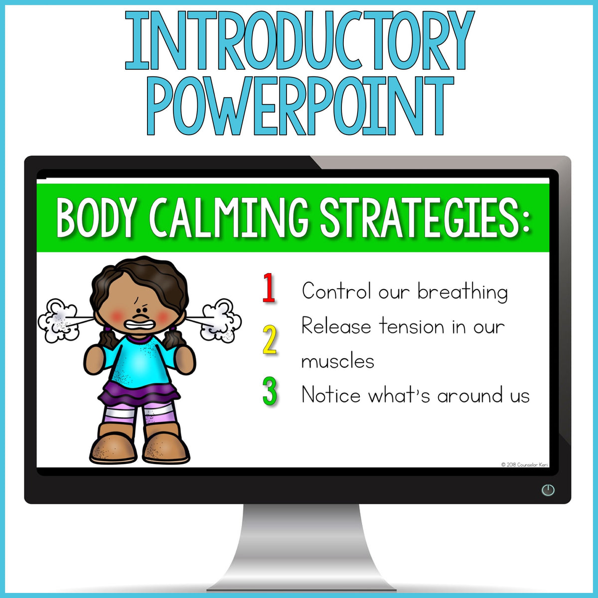 Body Calming Strategies Centers: Coping Skills Classroom Guidance Less ...