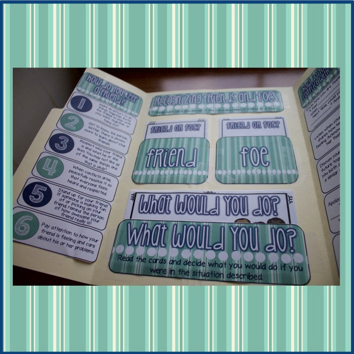 Elementary School Counseling Lap Book: Keeping Friends – Counselor Keri