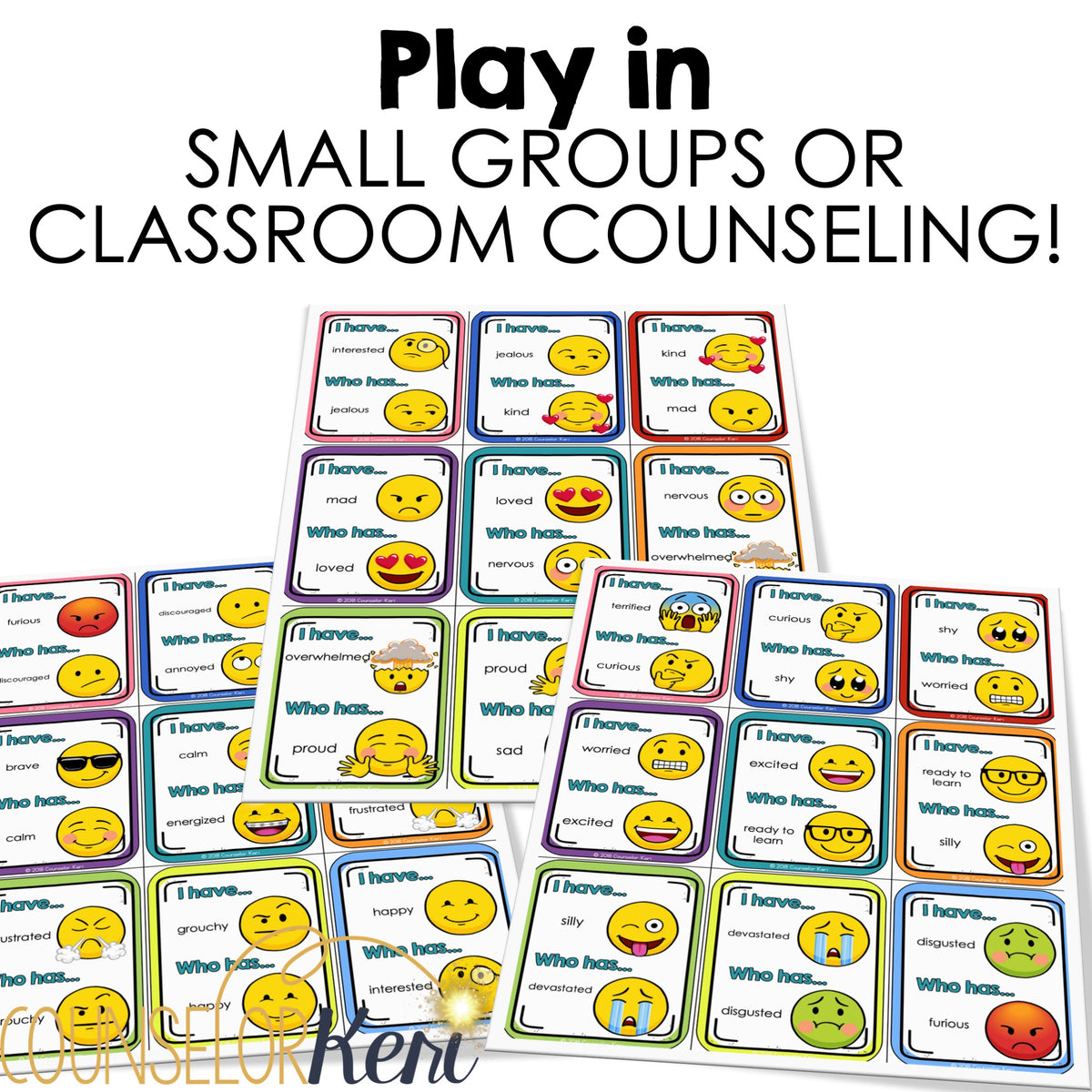 I Have, Who Has Game: Calming Strategies Game for Teaching Coping Skil ...
