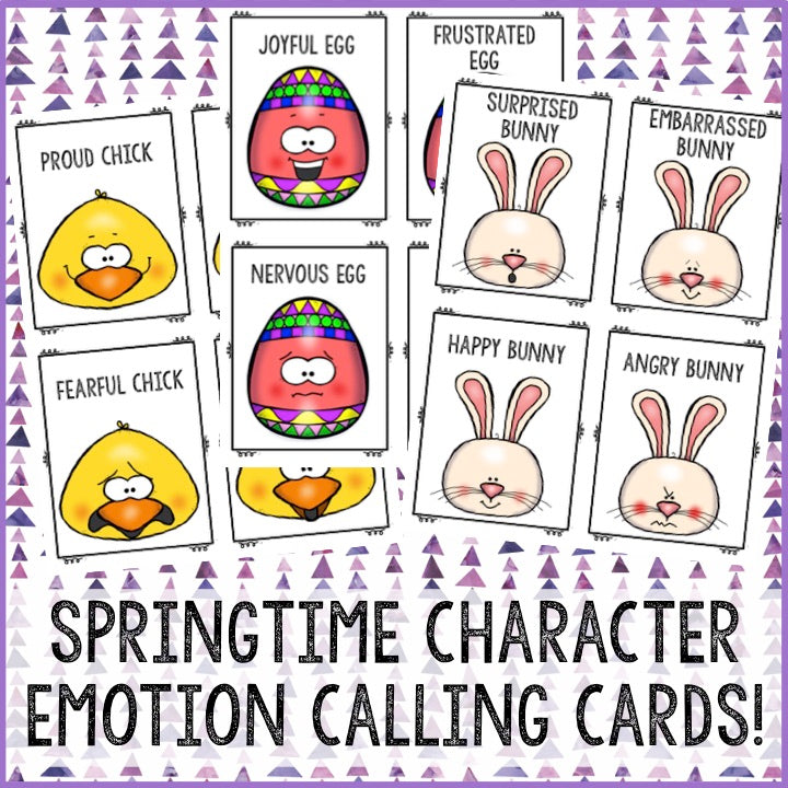 Springtime Feelings Bingo Game - Emotions - Elementary School Counseli ...
