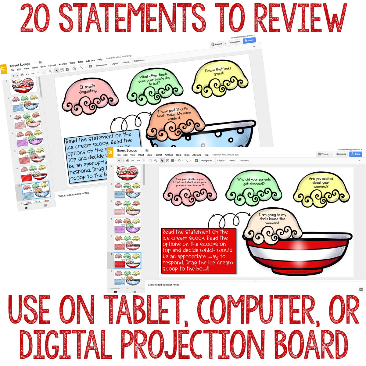 Conversations Social Skills Digital Activity for Elementary School Cou ...