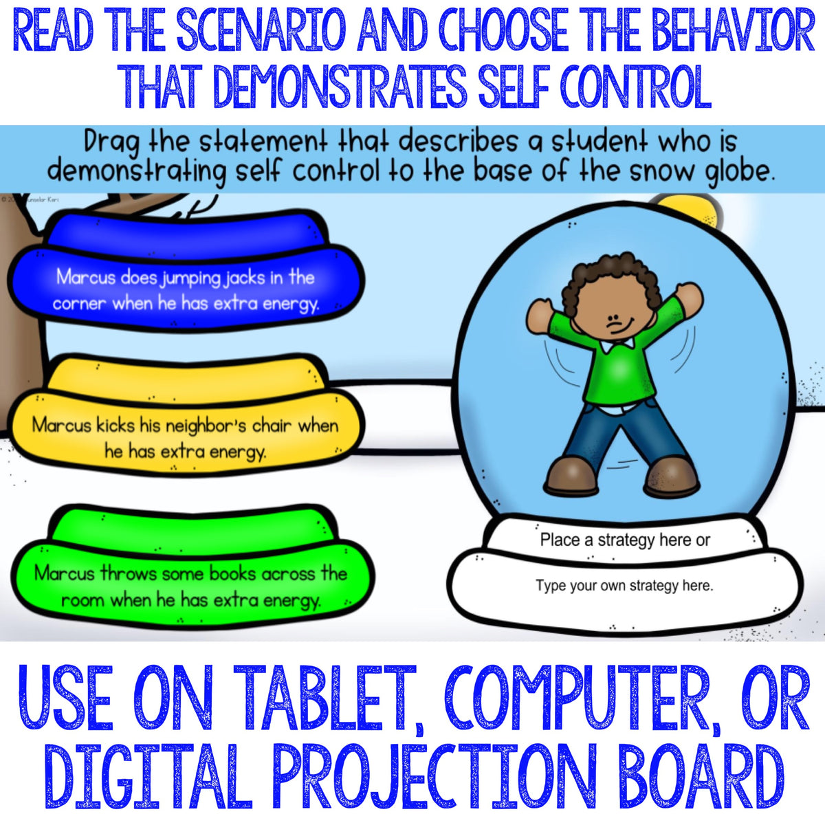 Self Control Digital Activity for Elementary School Counseling ...