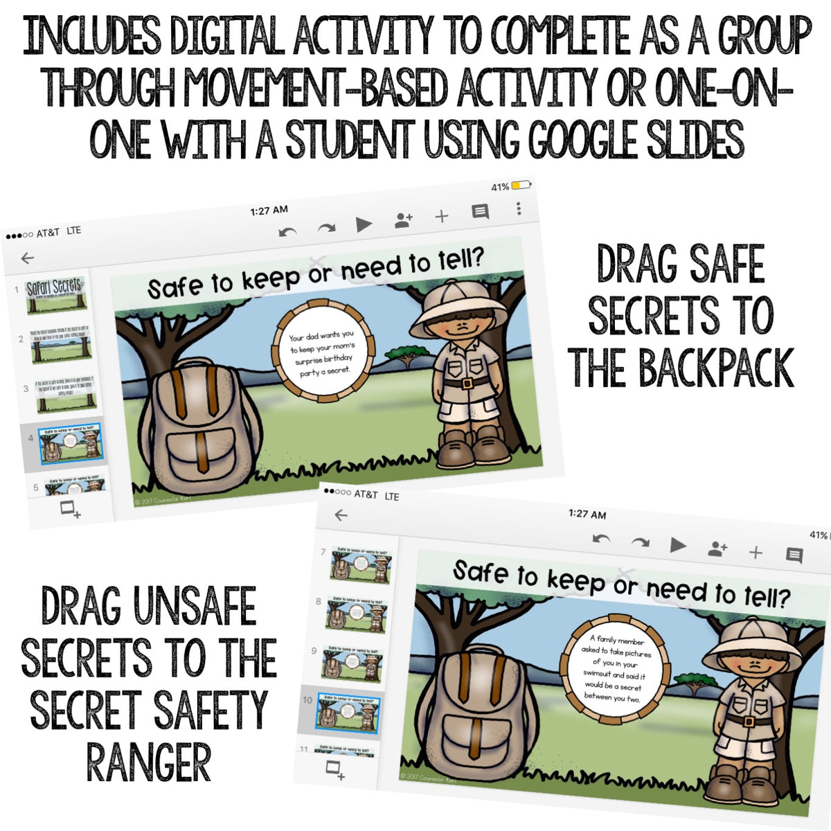 Personal Safety Classroom Guidance Lesson for Elementary School Counse ...