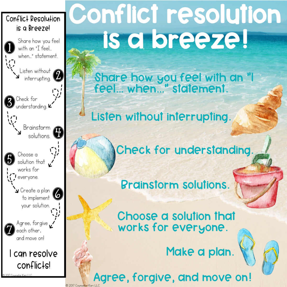 Conflict Resolution Classroom Guidance Lesson for Elementary School Co ...