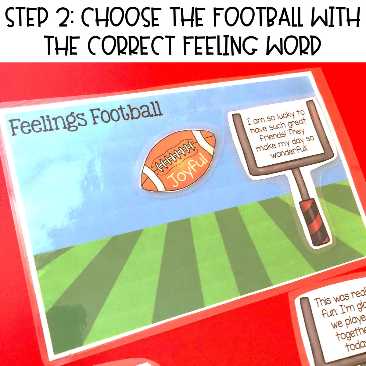 Football Feelings Matching Activity for Understanding and Identifying ...