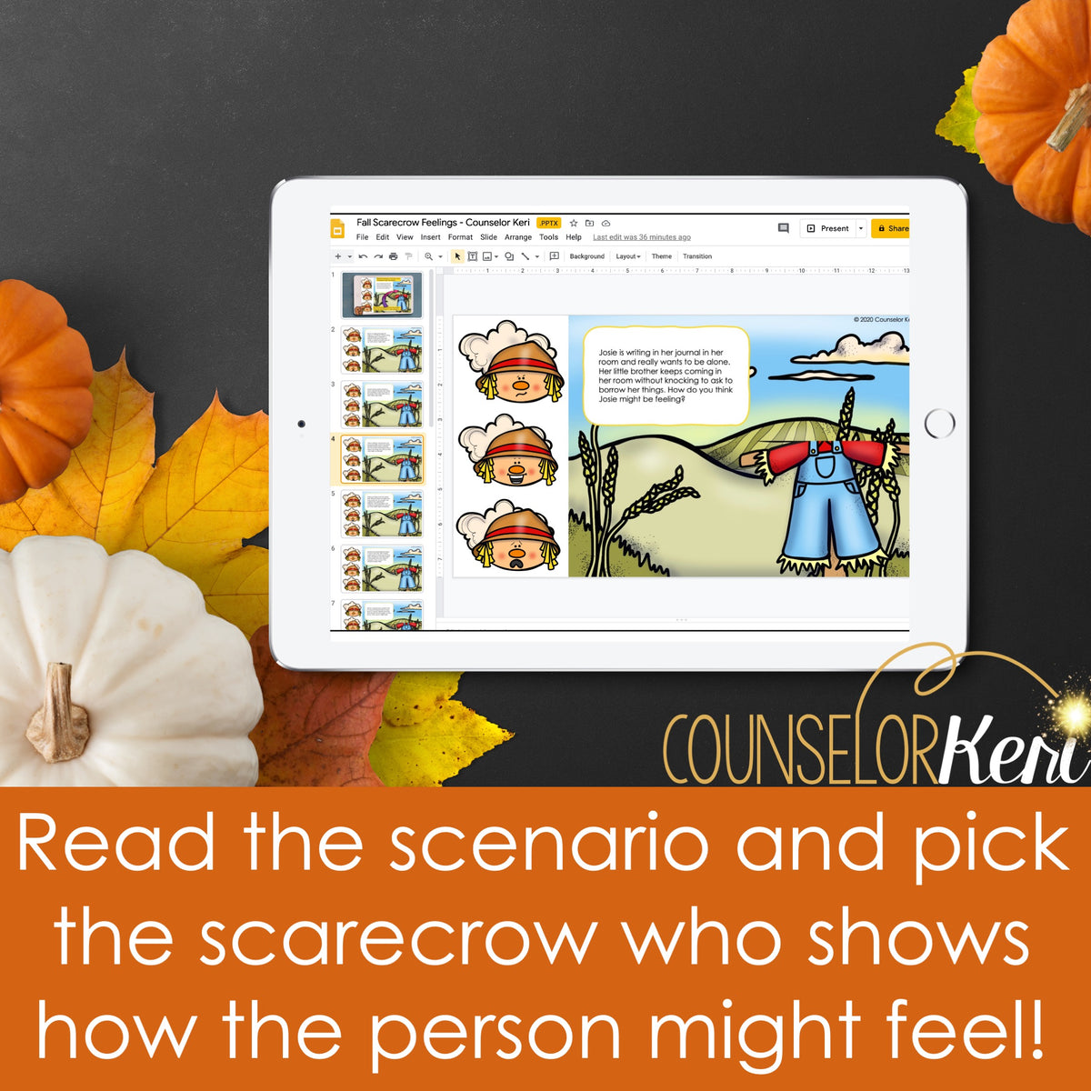 Fall Feelings Digital Activity Distance Learning for School Counseling ...