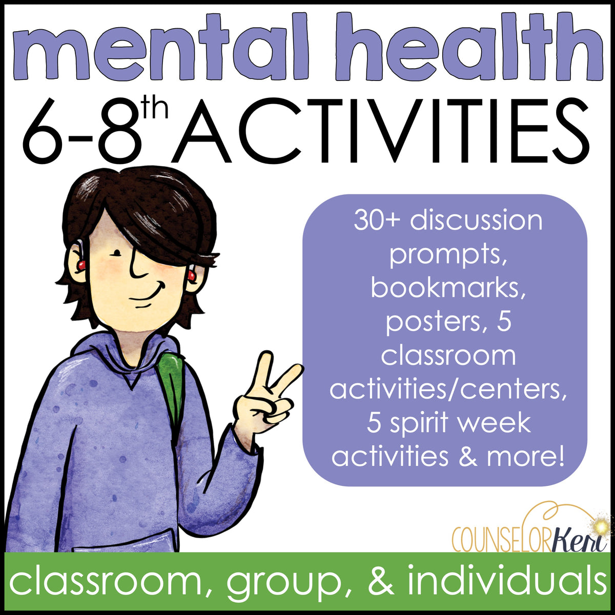 6-8th Grade Mental Health Awareness Activities: Mental Health Centers ...