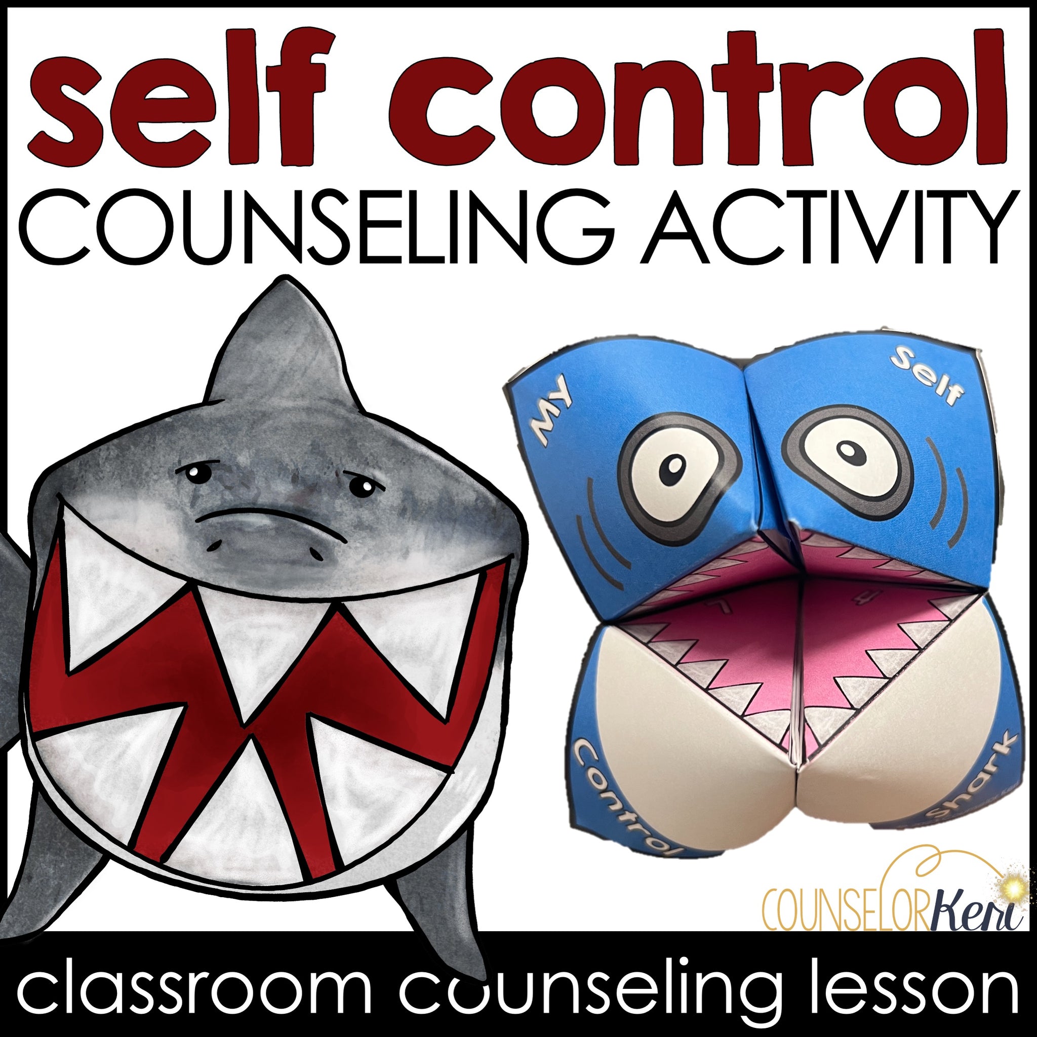 Self Control Counseling Activity: Self Control Lesson for Grades 1-2 C ...