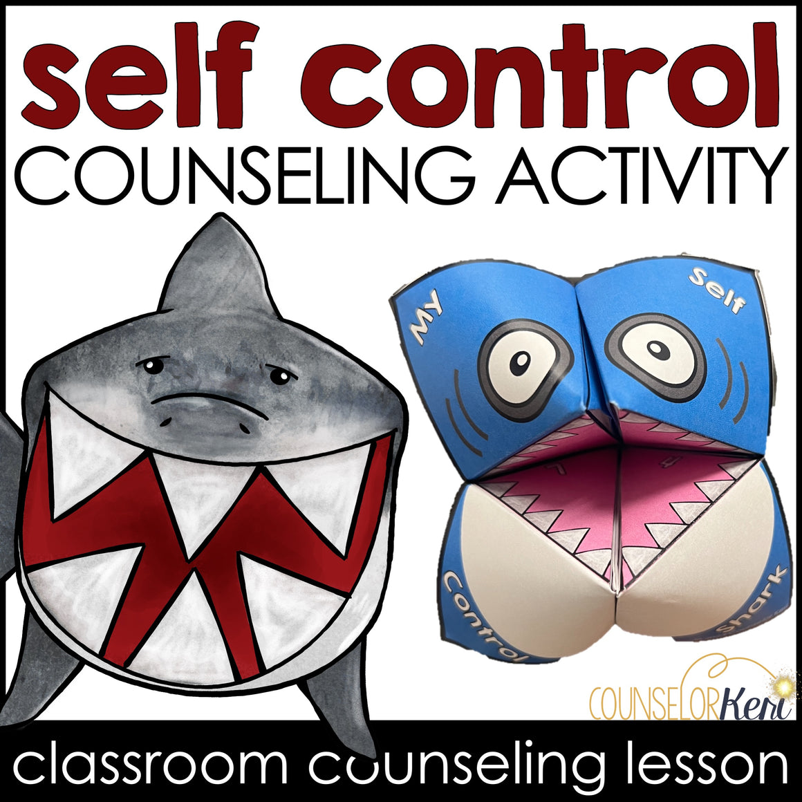 Self Control Counseling Activity: Self Control Lesson for Grades 1-2 C ...
