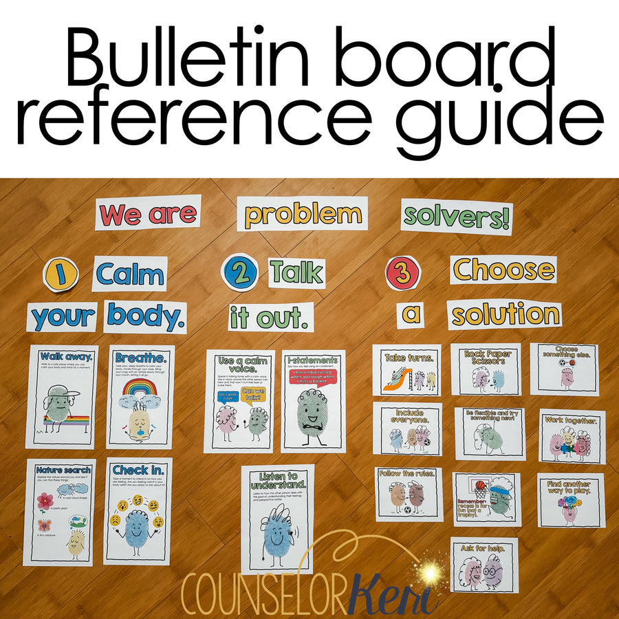 Recess Problem Solving Bulletin Board & Recess Problem Strategy Cards ...