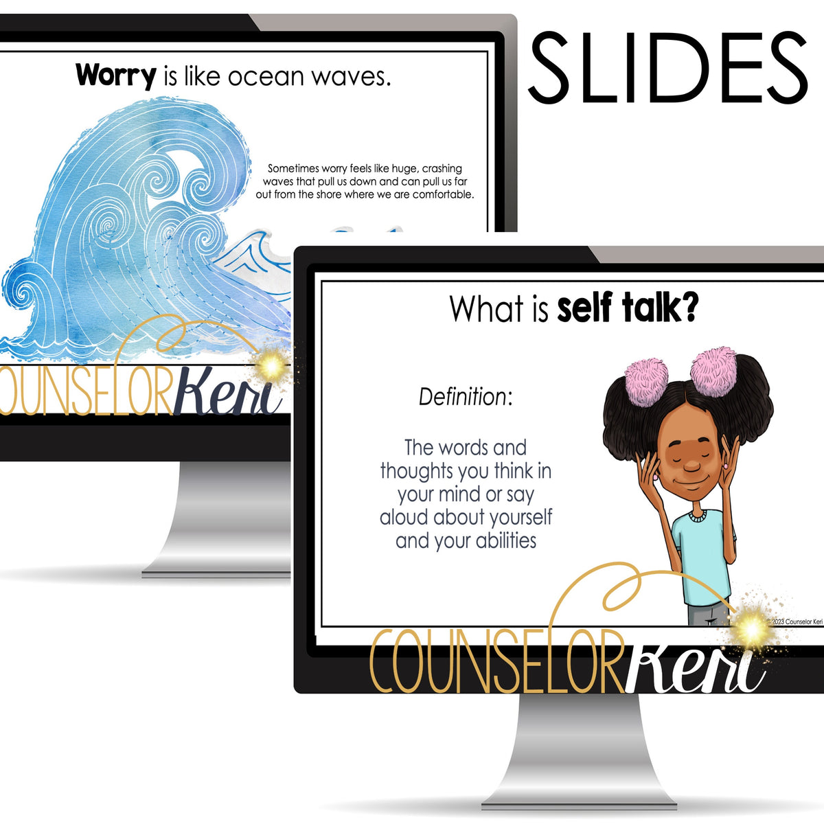 Worry Counseling Lesson Plans: Grounding and Self Talk Worry Art Activ ...