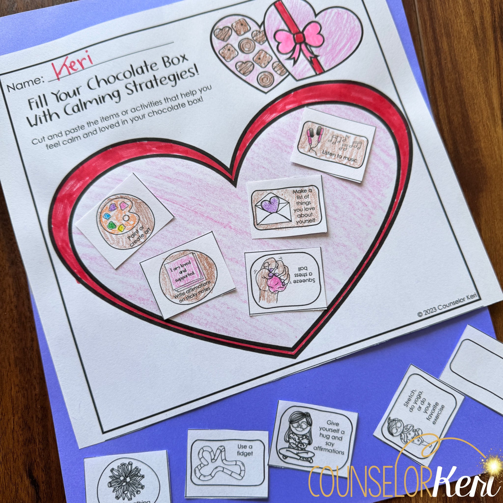 Valentine's Day SEL Centers: Valentine Counseling Activities for Febru ...