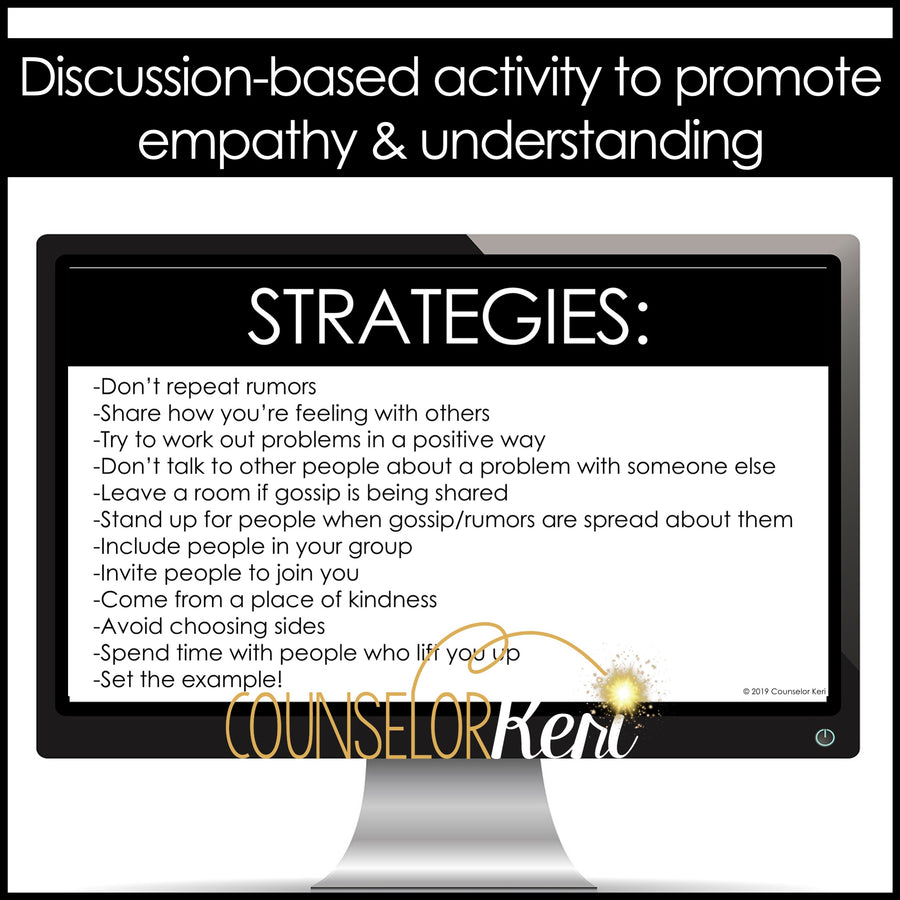 Dealing with Drama Classroom Guidance Lesson for School Counseling ...