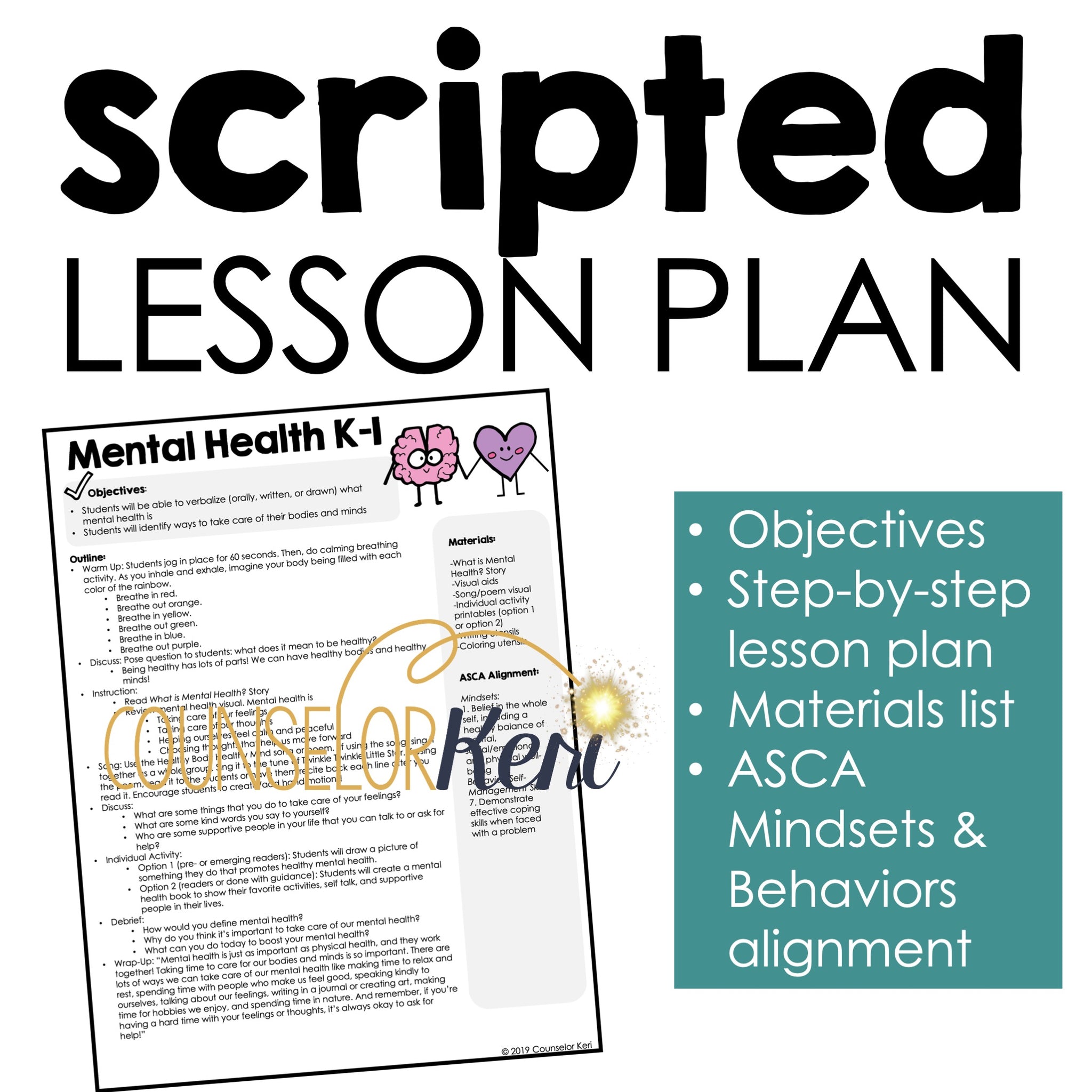 Mental Health Counseling Lesson Plan Mental Health Activity For K 1 Mental Health Counseling Lesson Plan Mental Health Activity For K 1