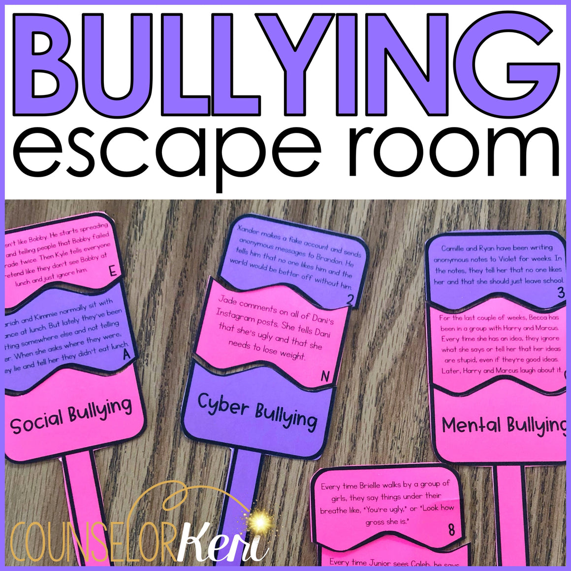 Bullying Prevention Escape Room: Bullying Activity for School Counseli ...