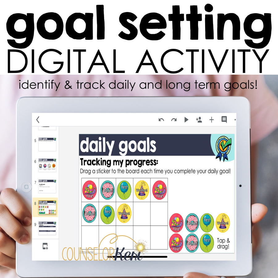 Goal Setting Digital Activity for Google Classroom Distance Learning ...