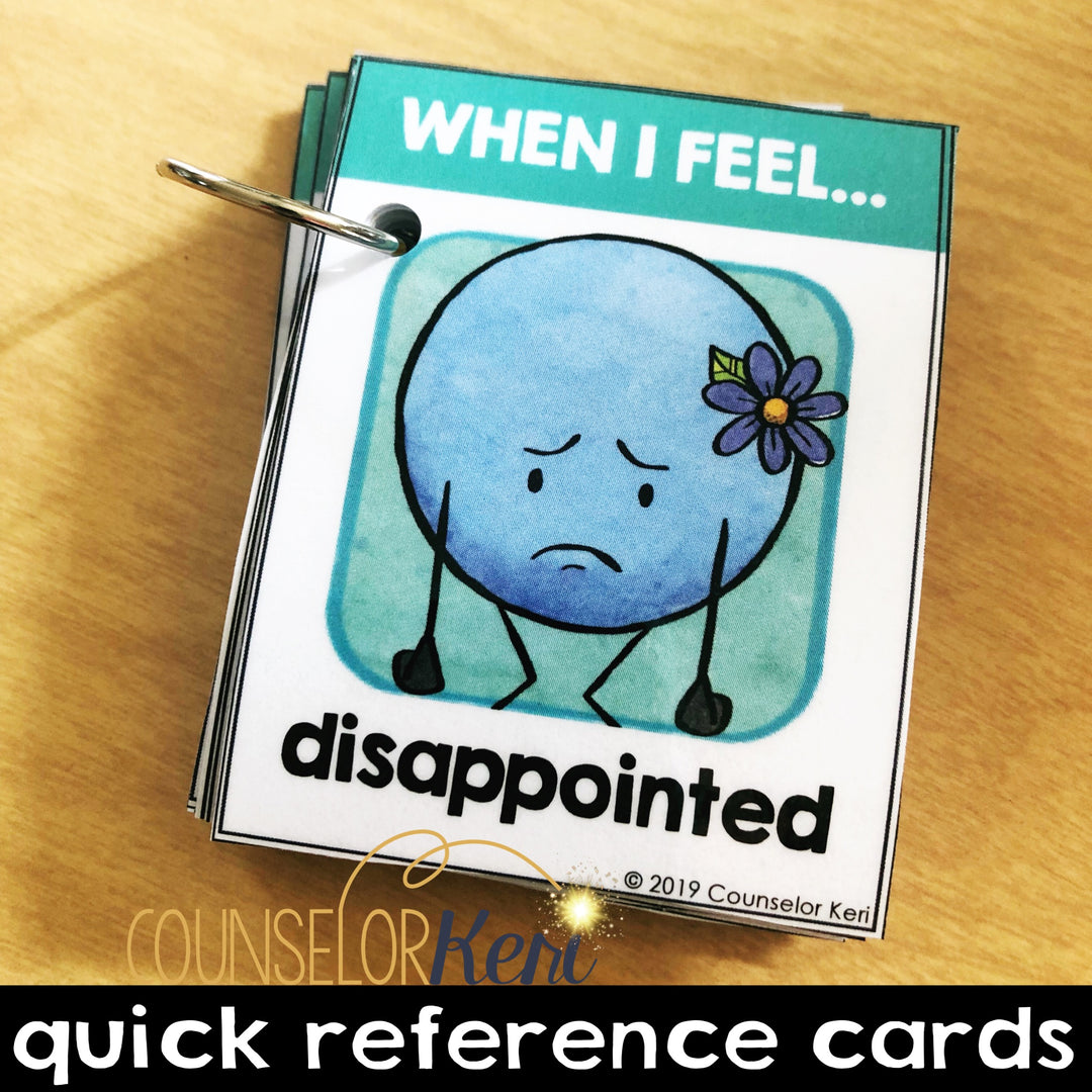 Feelings and Calming Strategies Poster, Cards, Desk Labels, and Bullet ...